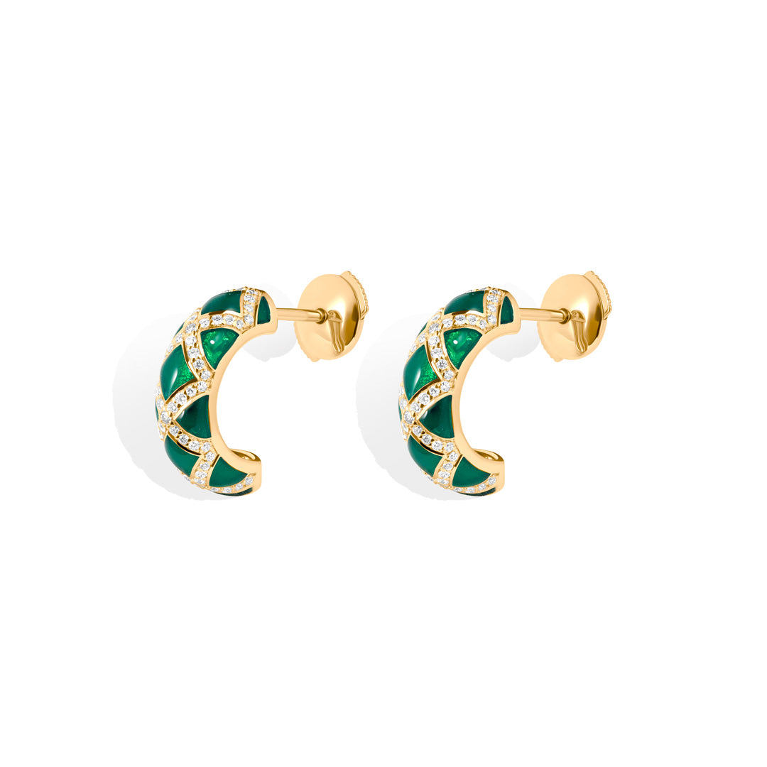The Mini Hoops - Emerald Hush Edition – RZ By Rima Zahran
